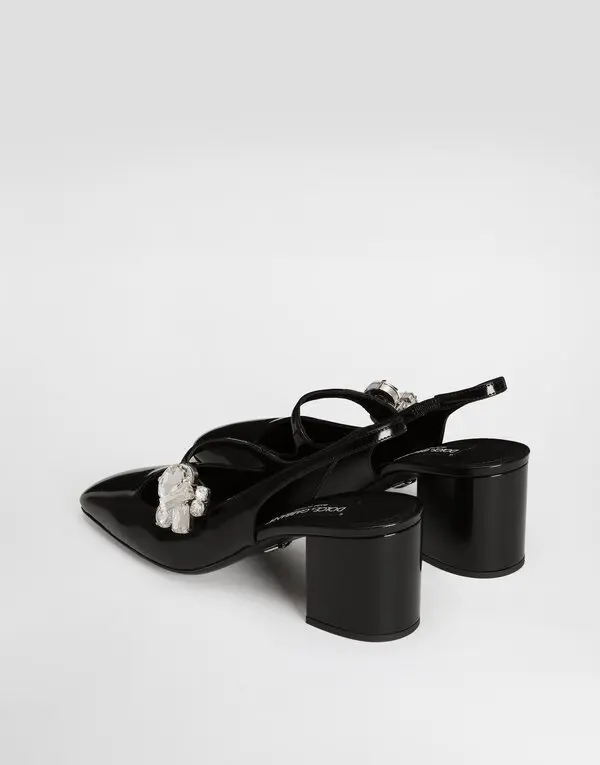 Dolce & Gabbana Polished Calfskin Slingback