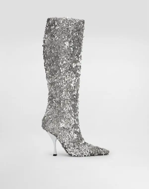 Dolce & Gabbana Sequin Embellished Boots