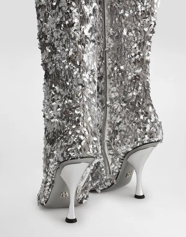 Dolce & Gabbana Sequin Embellished Boots