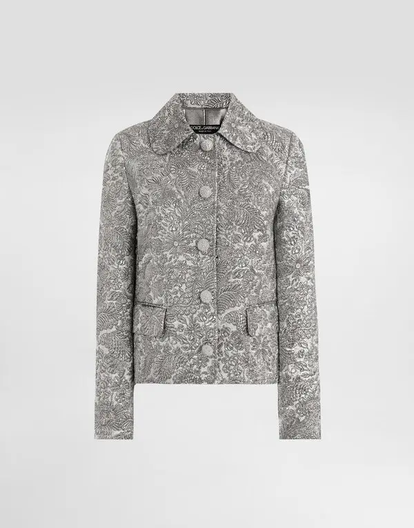 Dolce & Gabbana Floral Jacquard Single-breasted Jacket