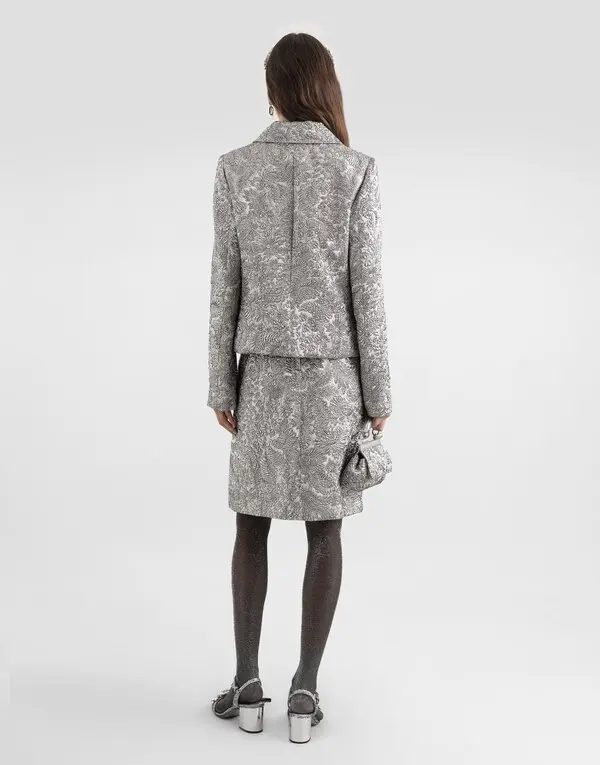 Dolce & Gabbana Floral Jacquard Single-breasted Jacket