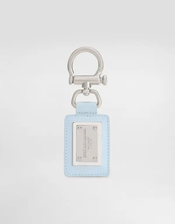Dolce & Gabbana Smooth Calfskin Keyring - Azure