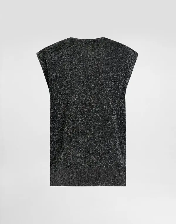 Dolce & Gabbana Metallic Viscose Tank Top