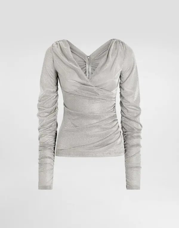 Dolce & Gabbana Lamé Jersey Top