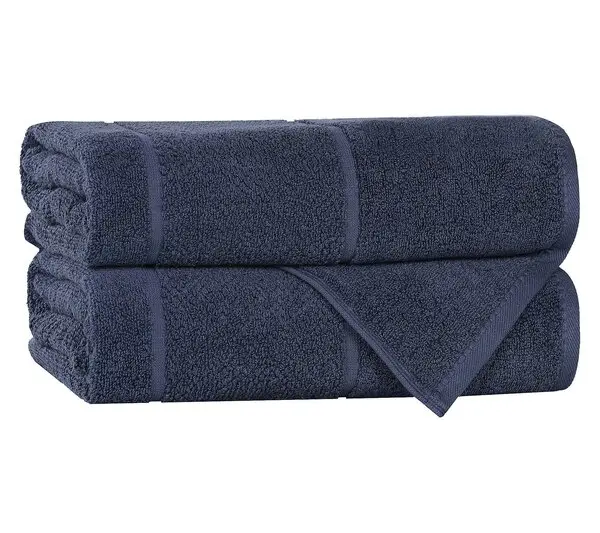 SUPERIOR Mile Cotton Blend Solid Bath Towel Set - One-color