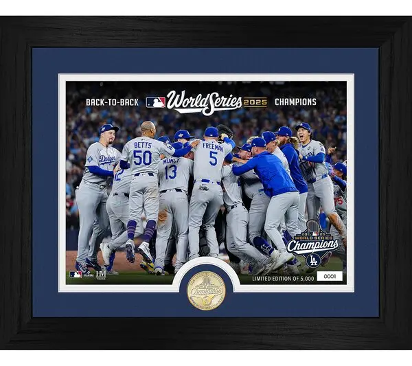 HIGHLAND MINT La Dodgers 2025 Ws Champ Celebrat Ion Frame - One-color