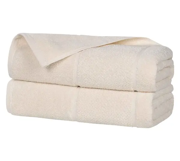 SUPERIOR Mile Cotton Blend Solid Bath Sheet Set - One-color