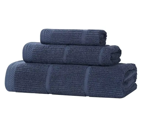 SUPERIOR Milo Cotton Blend Solid 3-piece Towel Et - One-color
