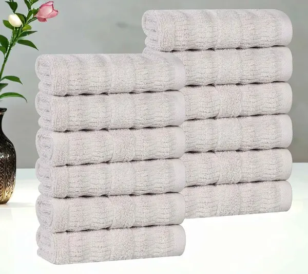 SUPERIOR Mika Cotton Blend Solid Face Towel Set
