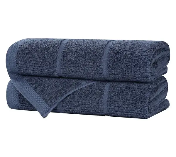 SUPERIOR Milo Cotton Blend Solid Bath Towel Set - One-color