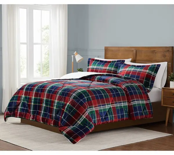 TRULY SOFT Cuddle Warmth Ivan Plaid Full/queen Comforter Set