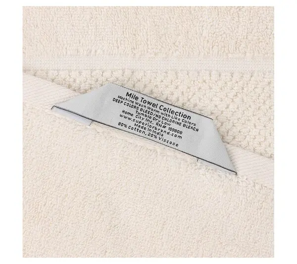 SUPERIOR Mile Cotton Blend Solid 3-piece Towel Et