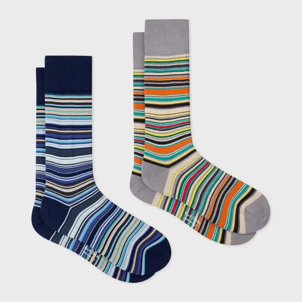 Paul Smith Signature Stripe Socks Two-pack - Multicolour