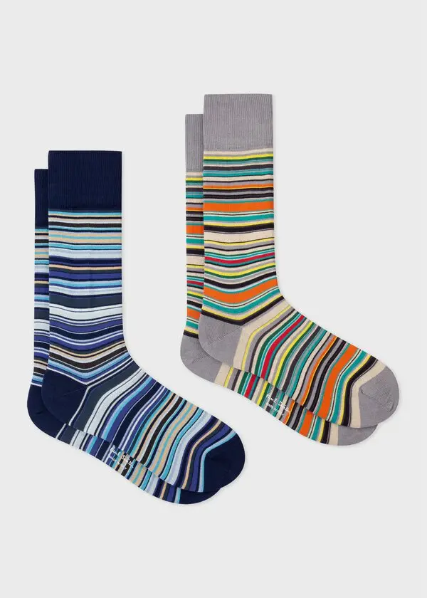 Paul Smith Striped Socks Two-pack