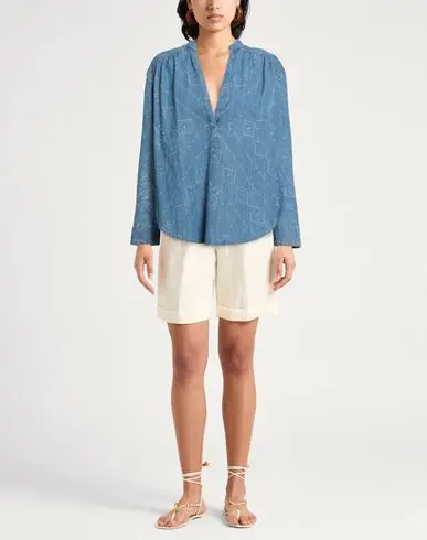 Pinko Denim Top In Cotton
