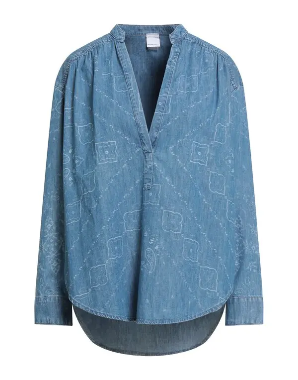 Pinko Denim Top In Cotton