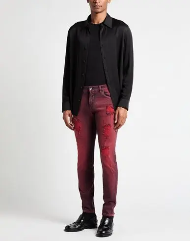 Dolce & Gabbana Cotton Tapered Jeans - Red