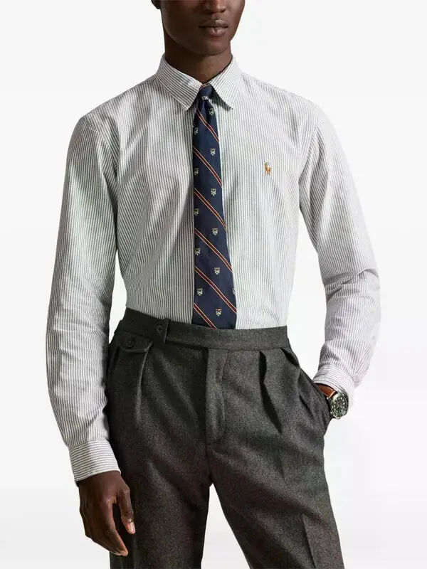 Polo Ralph Lauren Striped Long-sleeve Shirt - White