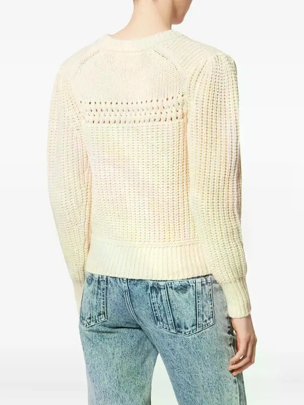 MARANT ETOILE Winnie Openwork Sweater - Neutrals