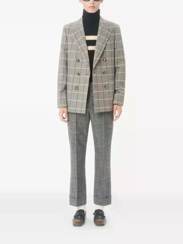 Valentino Garavani Double-breasted Check-pattern Blazer