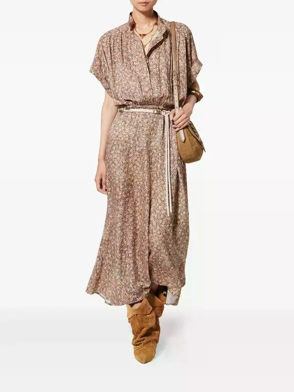 Isabel Marant Étoile Ansley Floral Maxi Dress - Brown