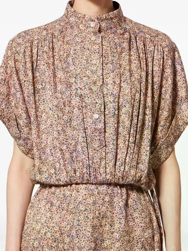 Isabel Marant Étoile Ansley Floral Maxi Dress - Brown