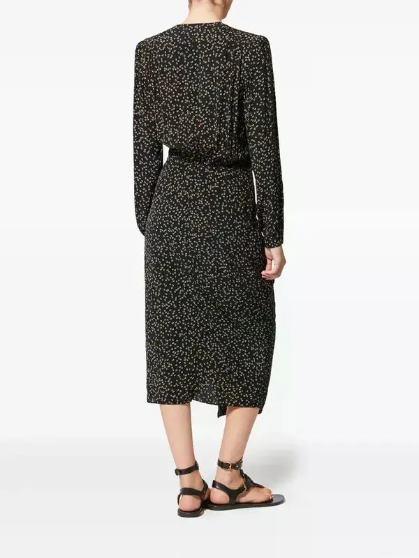 MARANT ETOILE Daylia Printed Midi Dress