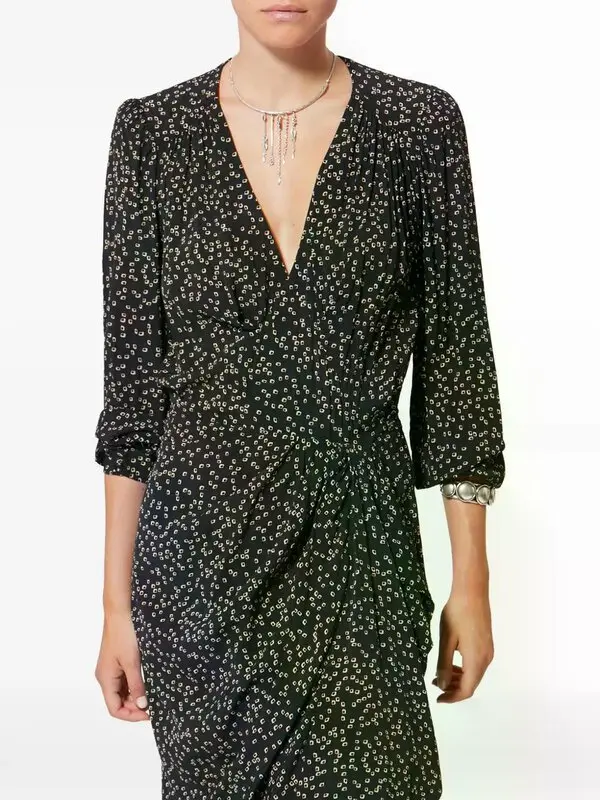 MARANT ETOILE Daylia Printed Midi Dress