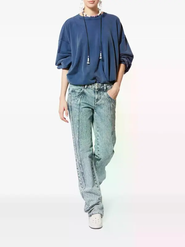 MARANT ETOILE Sauria Embroidered Sweatshirt - Blue