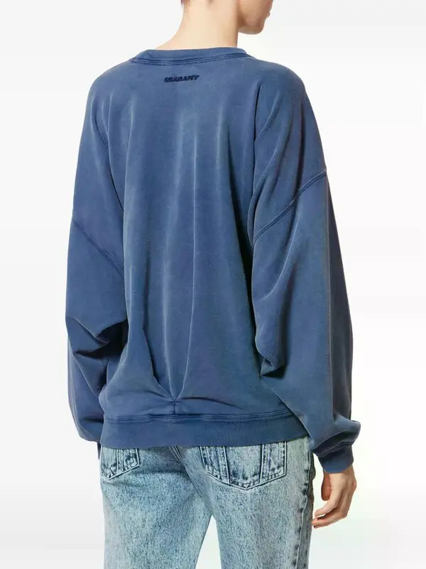 MARANT ETOILE Sauria Embroidered Sweatshirt - Blue