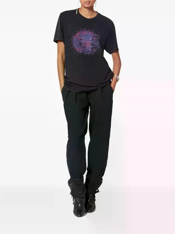 MARANT ETOILE Zoeline Graphic T-shirt - Black
