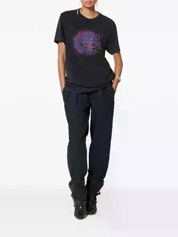 MARANT ETOILE Zoeline Graphic T-shirt - Black
