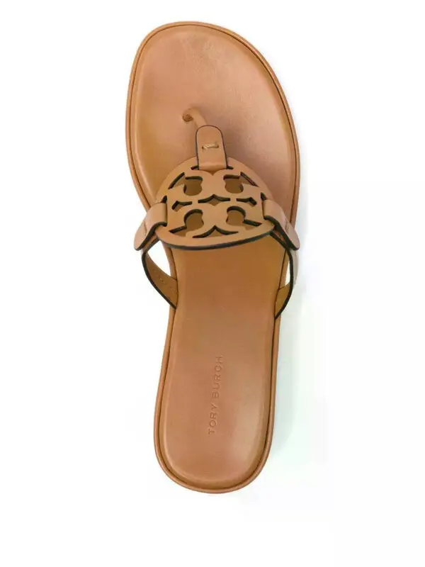 Tory Burch 25mm Miller Wedge Sandals - Brown