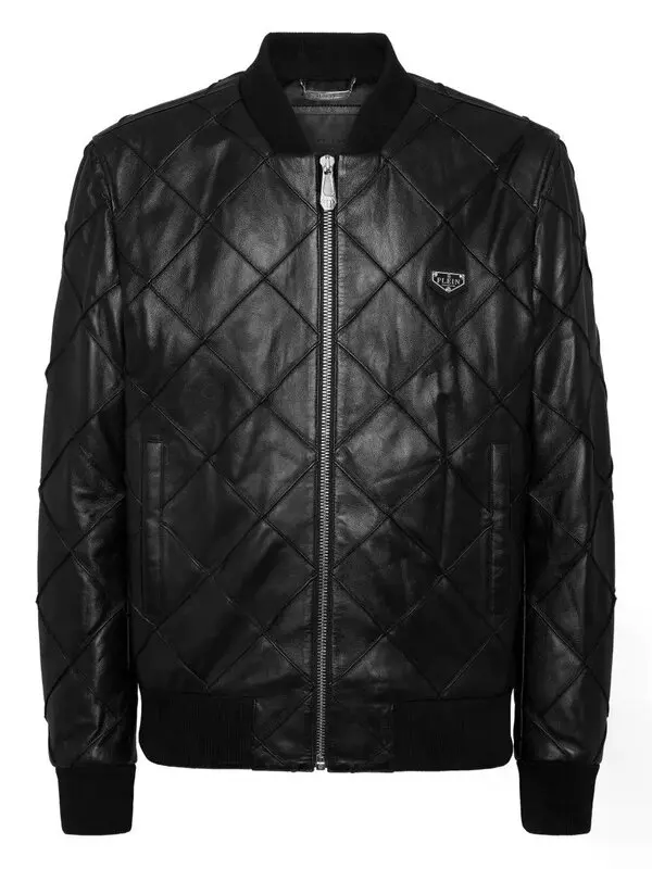 Philipp Plein Quilted Zip-up Jacket