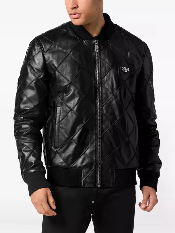 Philipp Plein Quilted Zip-up Jacket