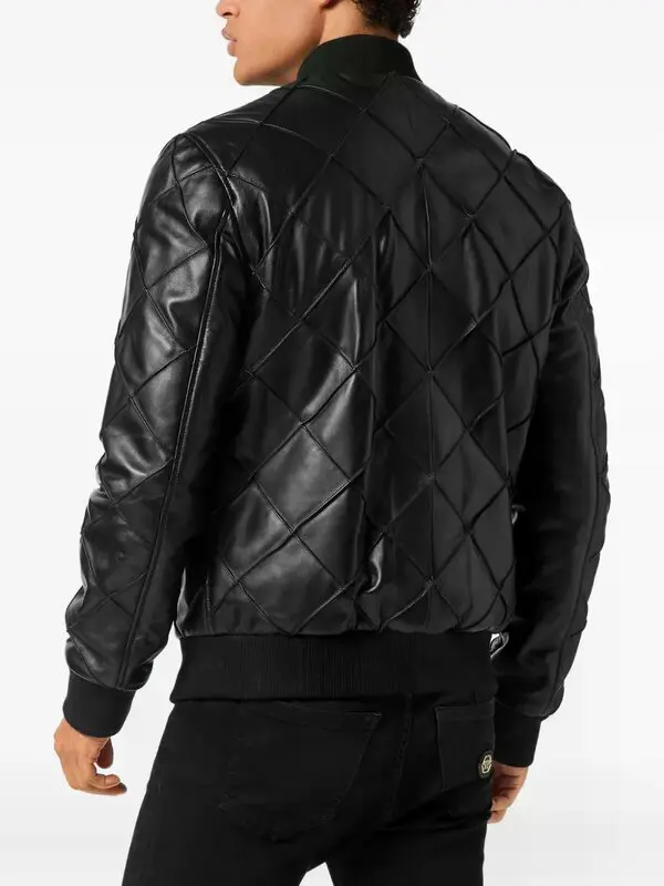 Philipp Plein Quilted Zip-up Jacket