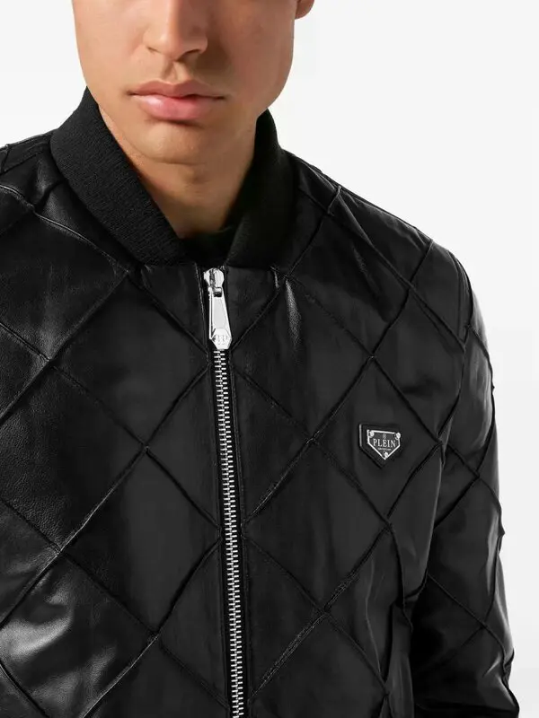 Philipp Plein Quilted Zip-up Jacket