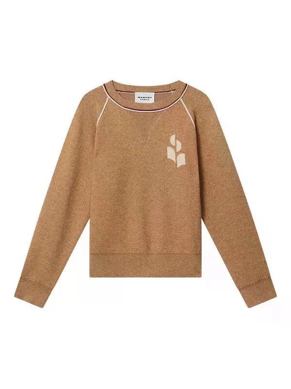 MARANT ETOILE Loriby Logo Sweater - Brown