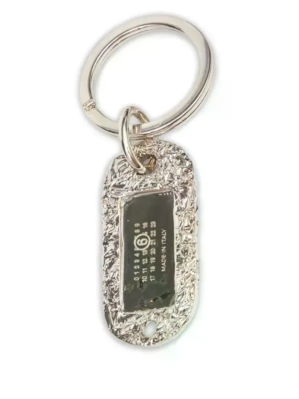 MAISON MARGIELA Foil Keyring - Silver
