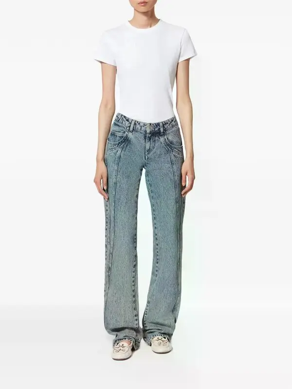 MARANT ETOILE Jaylis Paneled Jeans - Blue