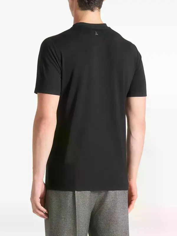 Manière De Voir Armand Eiffel-plaque T-shirt - Black