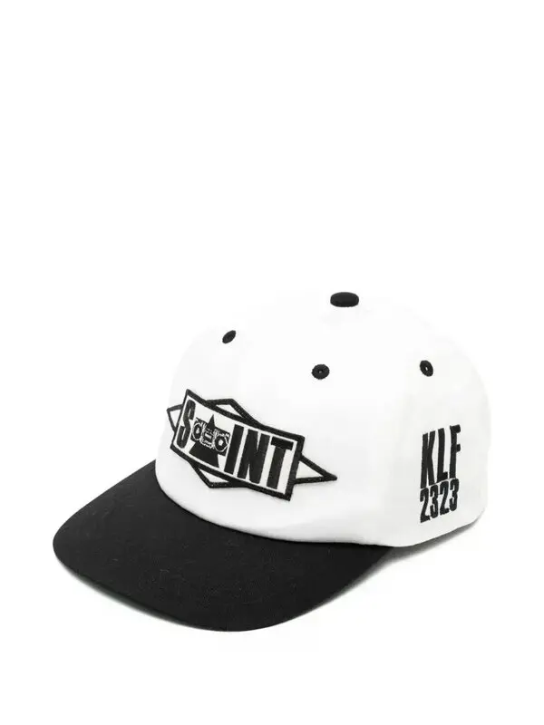 SAINT MXXXXXX Logo-embroidered Cap - White