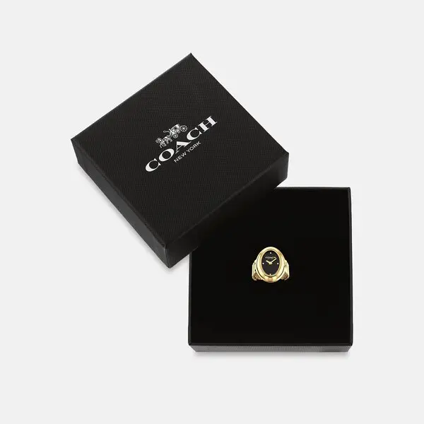 COACH Sammy Ring Watch - Gold