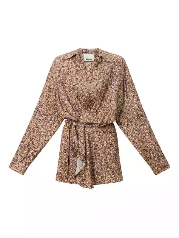 Isabel Marant Harmony Floral Mini Dress - Neutrals