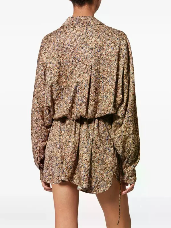 Isabel Marant Étoile Harmony Floral Mini Dress - Neutrals