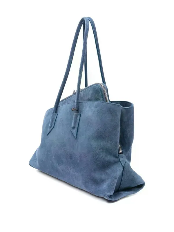 Attico La Passeggiata Suede Tote Bag - Blue
