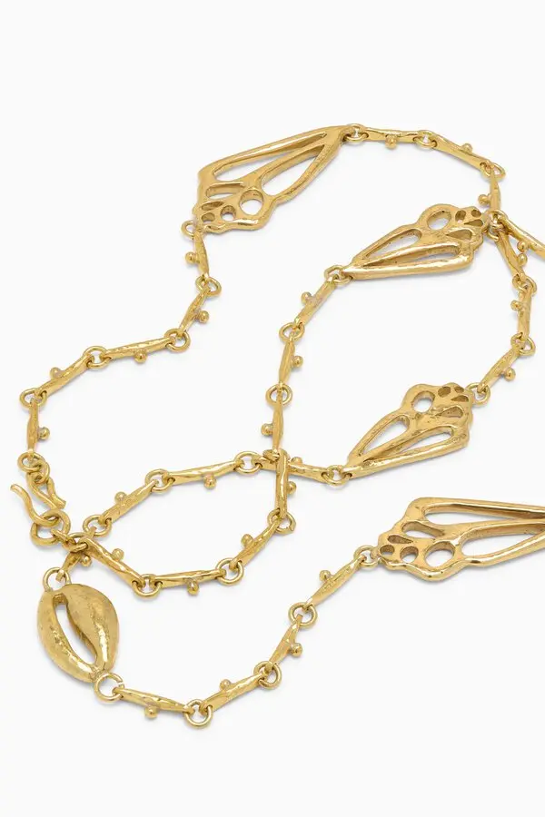 Ulla Johnson Shell Charm Long Necklace