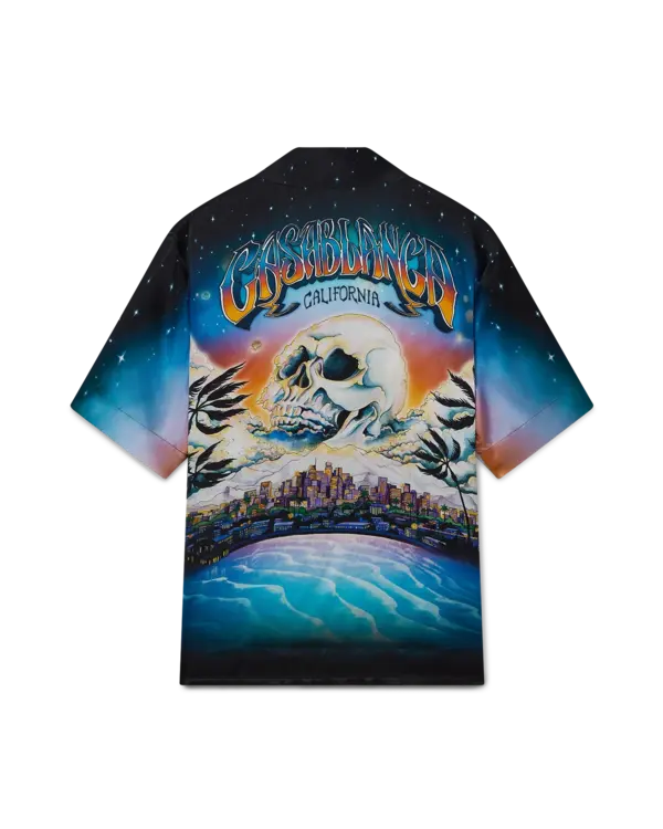 Casablanca La Prémonition Short Sleeve Silk Shirt - Multicolor