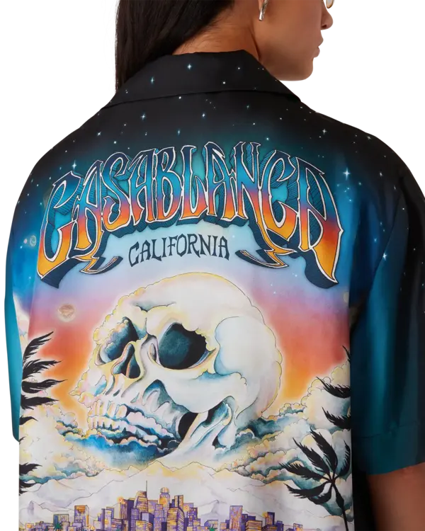 Casablanca La Prémonition Short Sleeve Silk Shirt - Multicolor