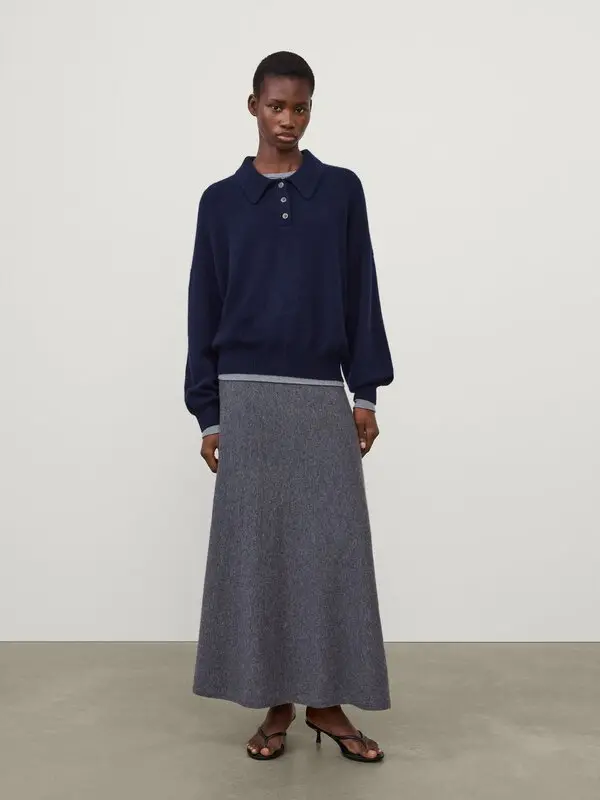 LISA YANG STORE The Etta Sweater - Navy